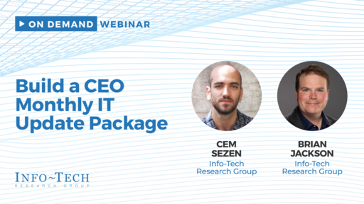 Webinar: Build a CEO Monthly IT Update Package - Be Prepared Monthly ...