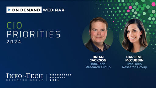 Webinar: CIO Priorities Report 2024 | Info-Tech Research Group